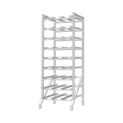 All Welded Aluminum Glass Rack - GSW